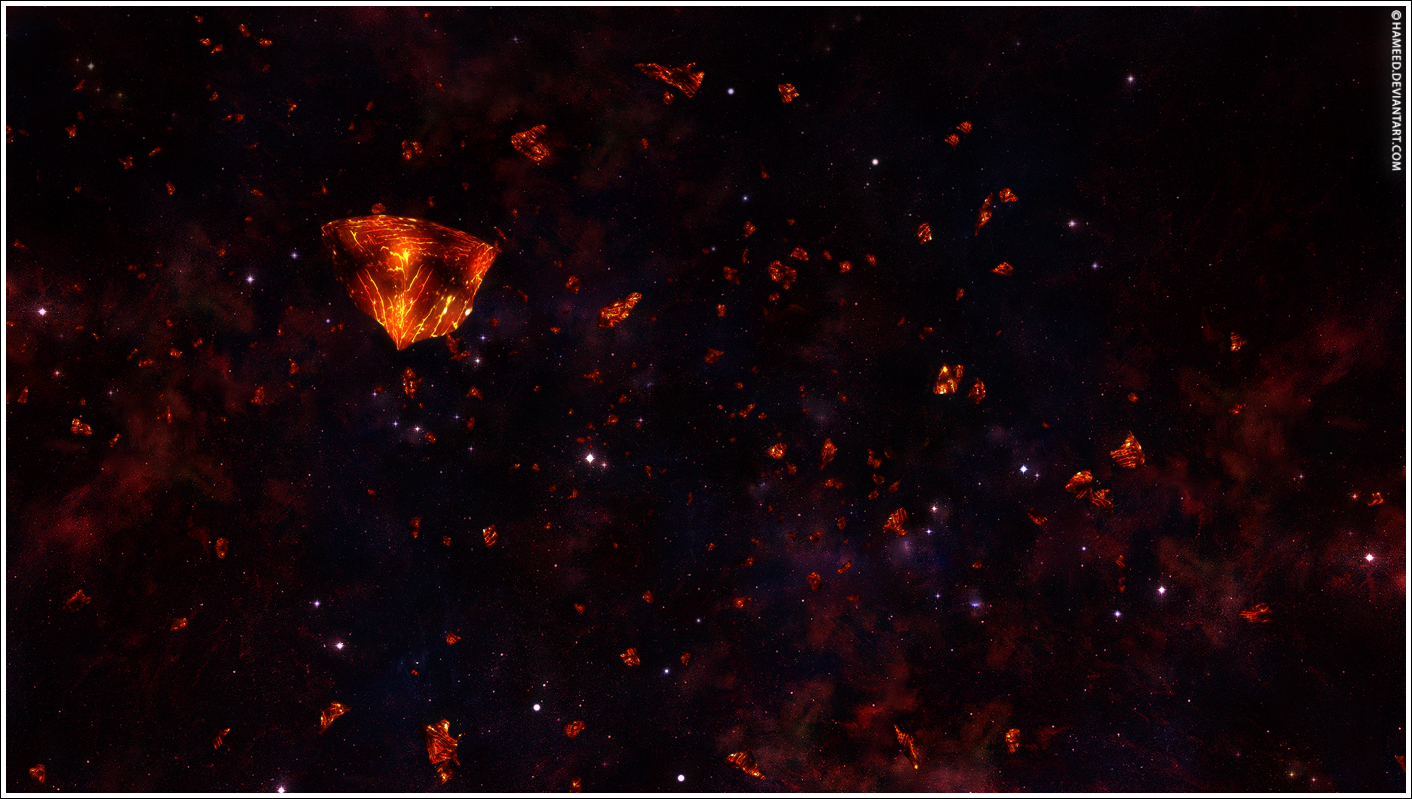 Glowing Asteroids Stock by Hameed on DeviantArt