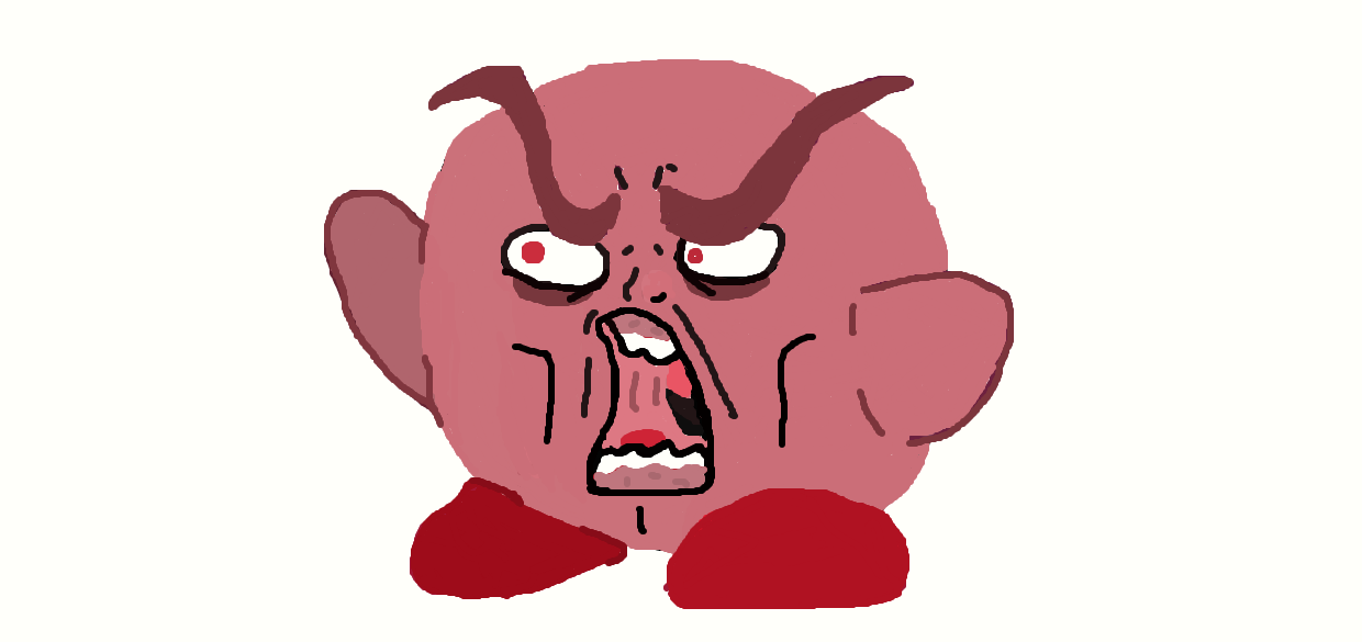 ANGRY kirby by NinjasONaCID on DeviantArt