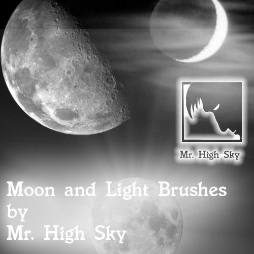 Moon and Light Brushes by MrHighsky on DeviantArt