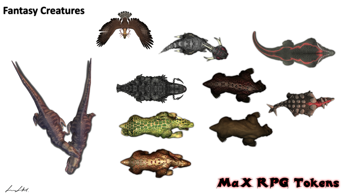 MaX RPG Token Pack - Fantasy Creatures by Milosh--Andrich on DeviantArt