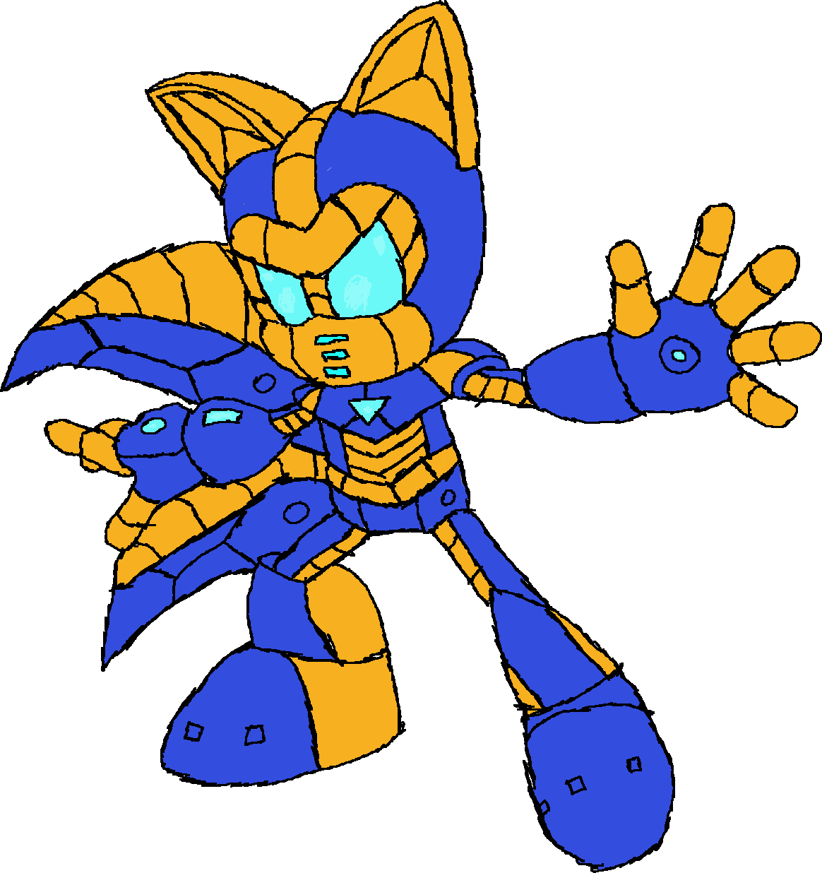 Turbo Tails Redesigned by XaviorTheLycan on DeviantArt