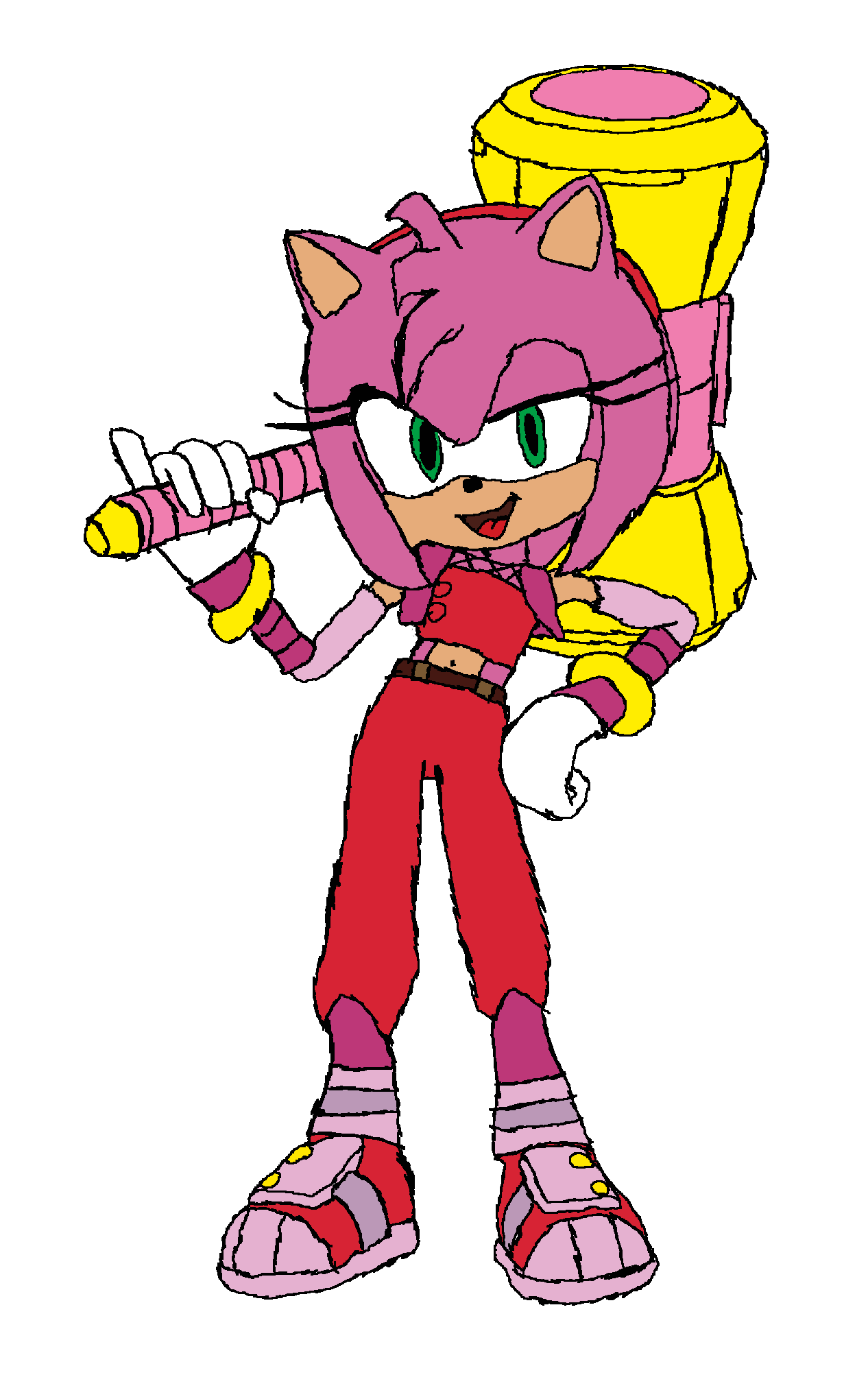 Amy Rose Redesigned by XaviorTheLycan on DeviantArt
