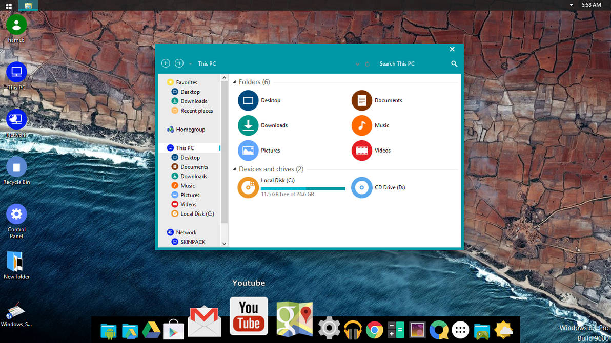 Android M theme for Win8.1 by hamed1987s on DeviantArt