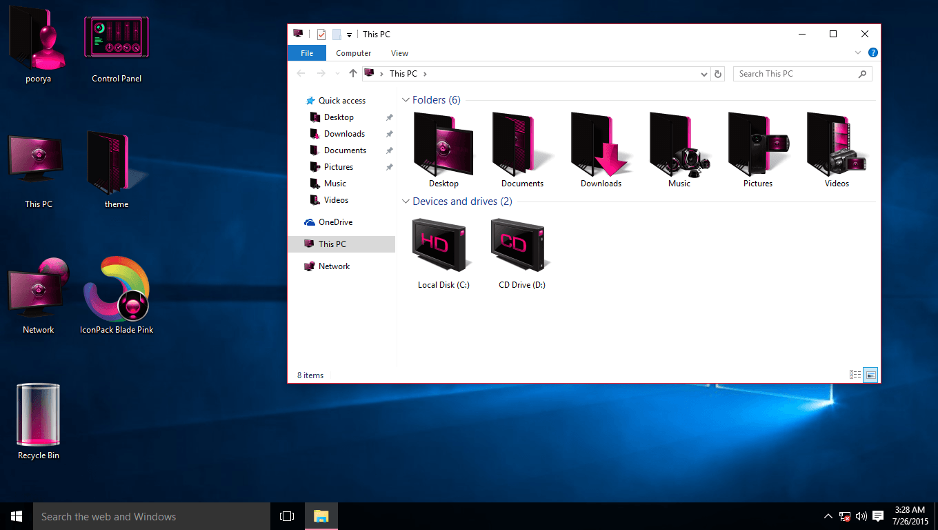 Pink IconPack for Win10 by hamed1987s on DeviantArt