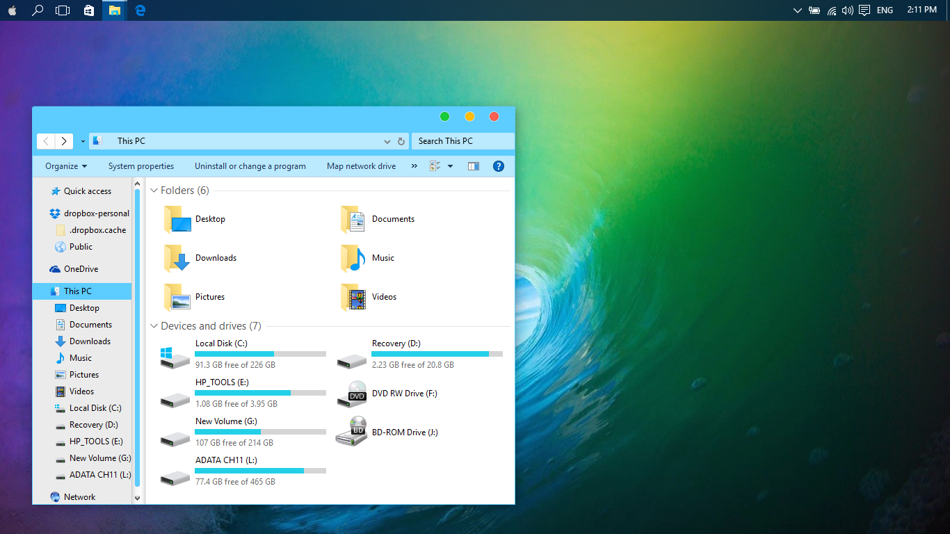Mac OSX El Capitan Blue theme for Win10 by hamed1987s on DeviantArt