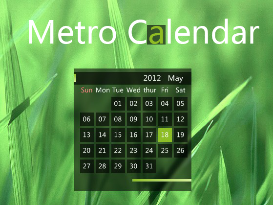 Metro_Calendar for xwidget by kenneth117 on DeviantArt