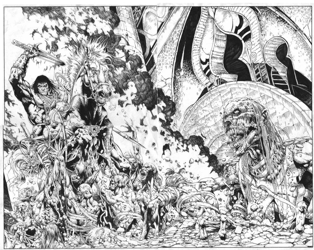 King Conan Battles the Undead by billyjimbo on DeviantArt