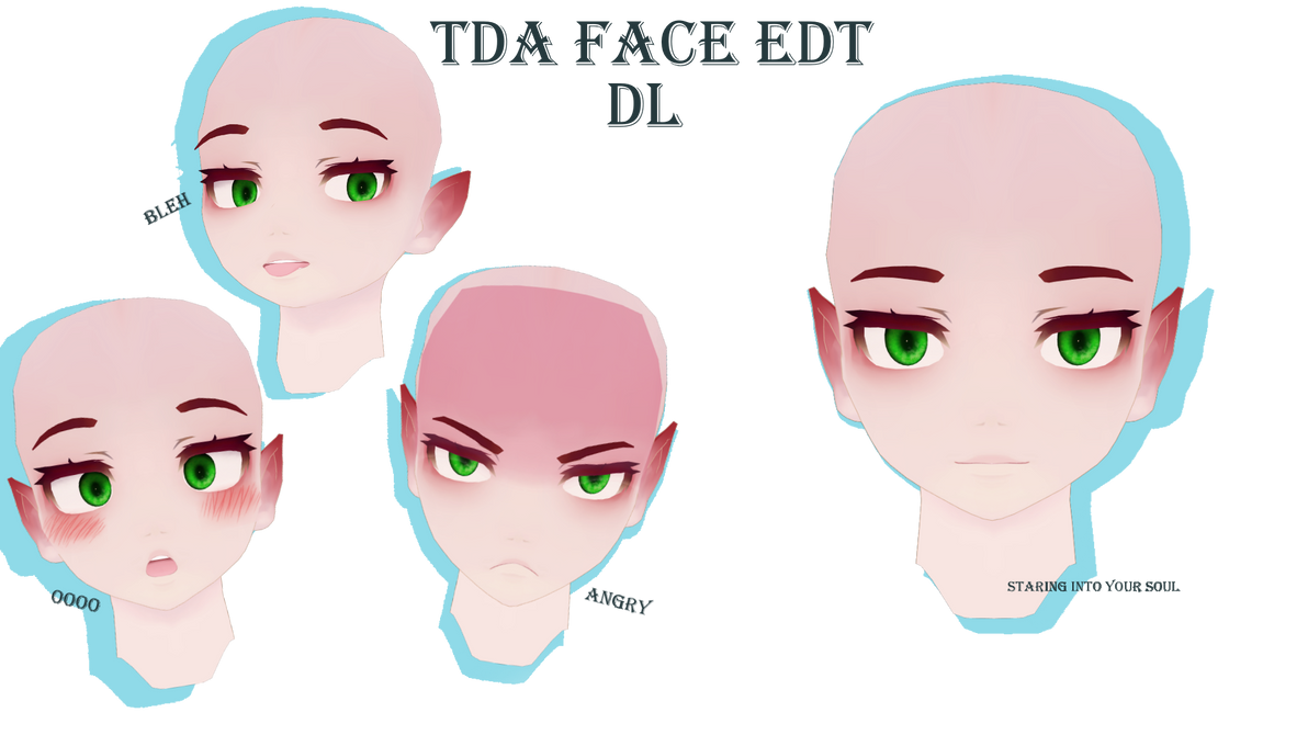(MMD) face edit by OBSESSCORIC on DeviantArt