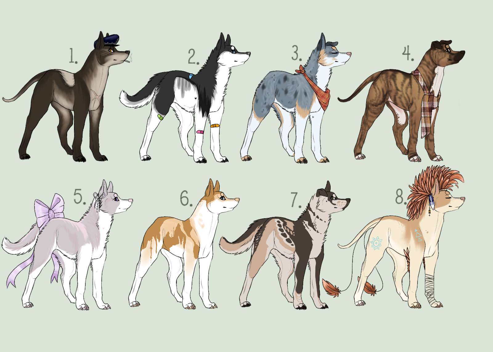 Canine Adoptables by etriers on DeviantArt