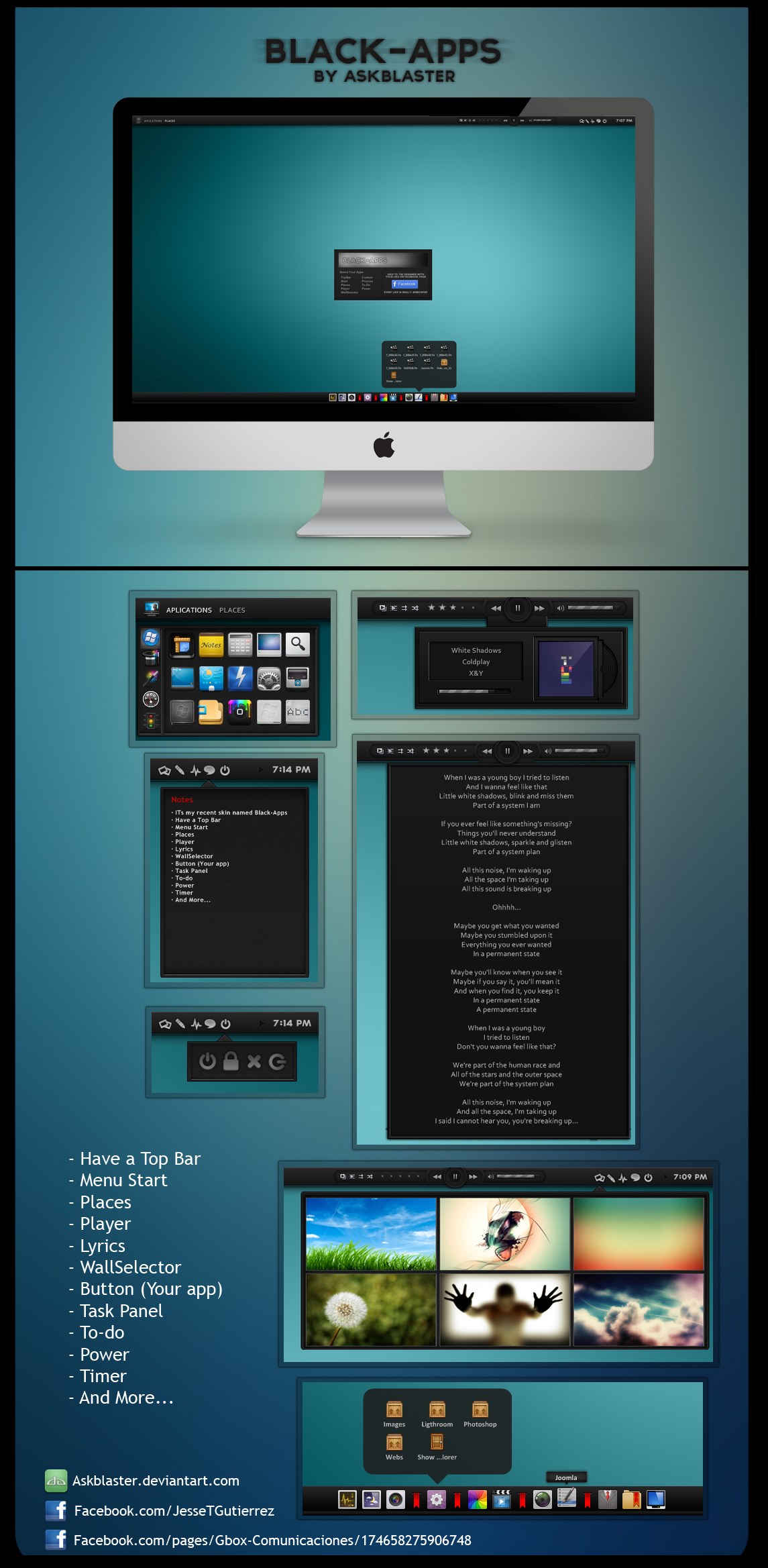 Black-Apps for Rainmeter by ASkBlaster on DeviantArt