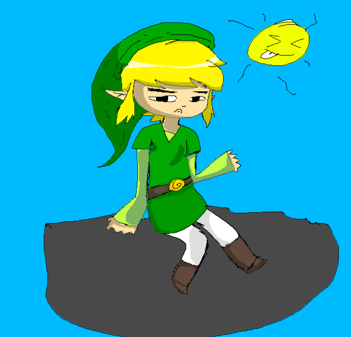 Toon Link Is Bored by FATPIKACHU10 on DeviantArt