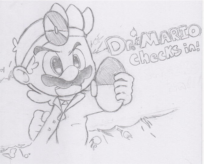 Dr. Mario Checks In by ChibChoo on DeviantArt