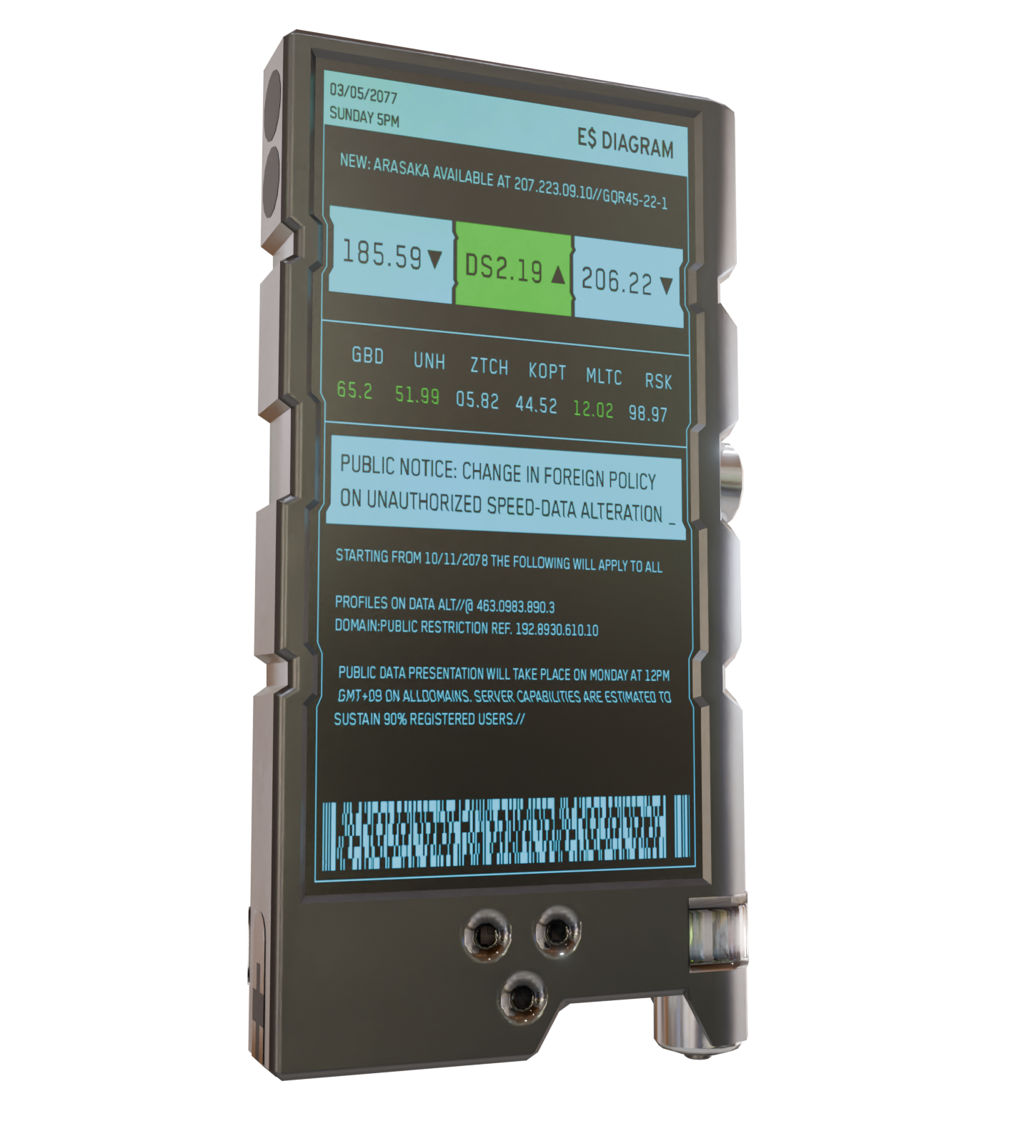 [DL Blender] Cyberpunk 2077 Phone by TenebrisD90 on DeviantArt
