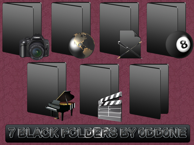 Black Folders by 0dd0ne on DeviantArt