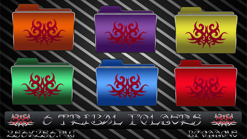6 Tribal Folders by 0dd0ne on DeviantArt