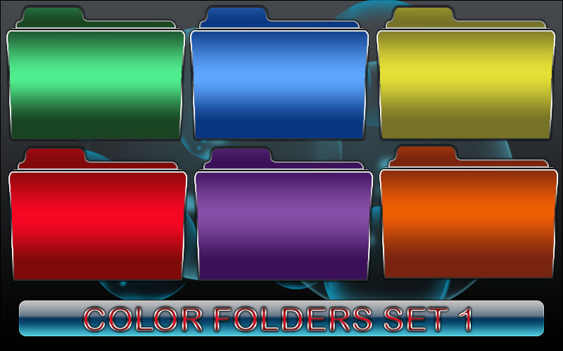 Color Folders Set 1 by 0dd0ne on DeviantArt