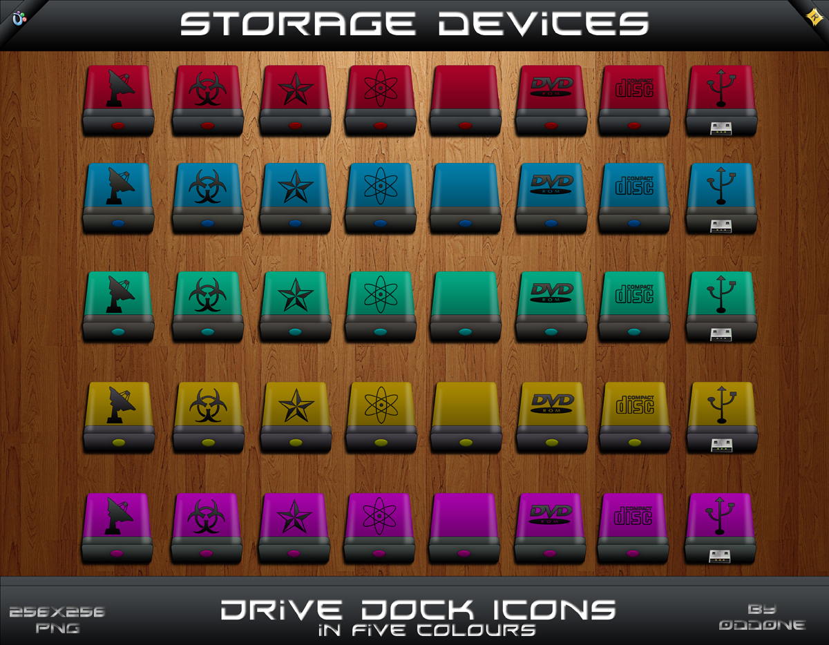 Drive Dock Icons by 0dd0ne on DeviantArt