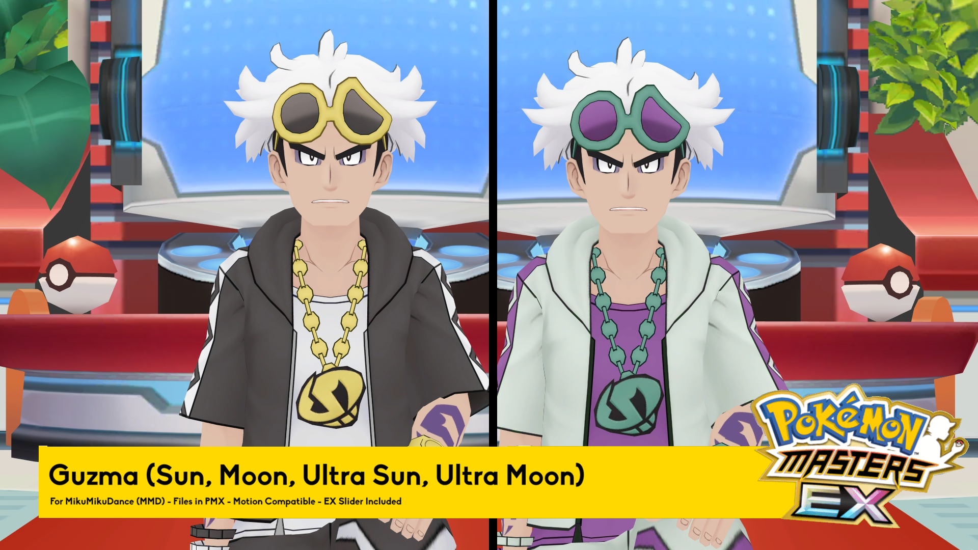 POKEMON MASTERS EX MMD: Guzma (Gen 7) - DL by Pikapika-2000 on DeviantArt