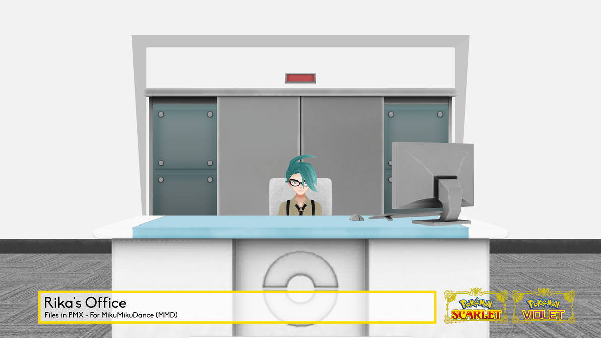 MMD Pokemon Scarlet/Violet Stage - Rika's Office by Pikapika-2000 on ...