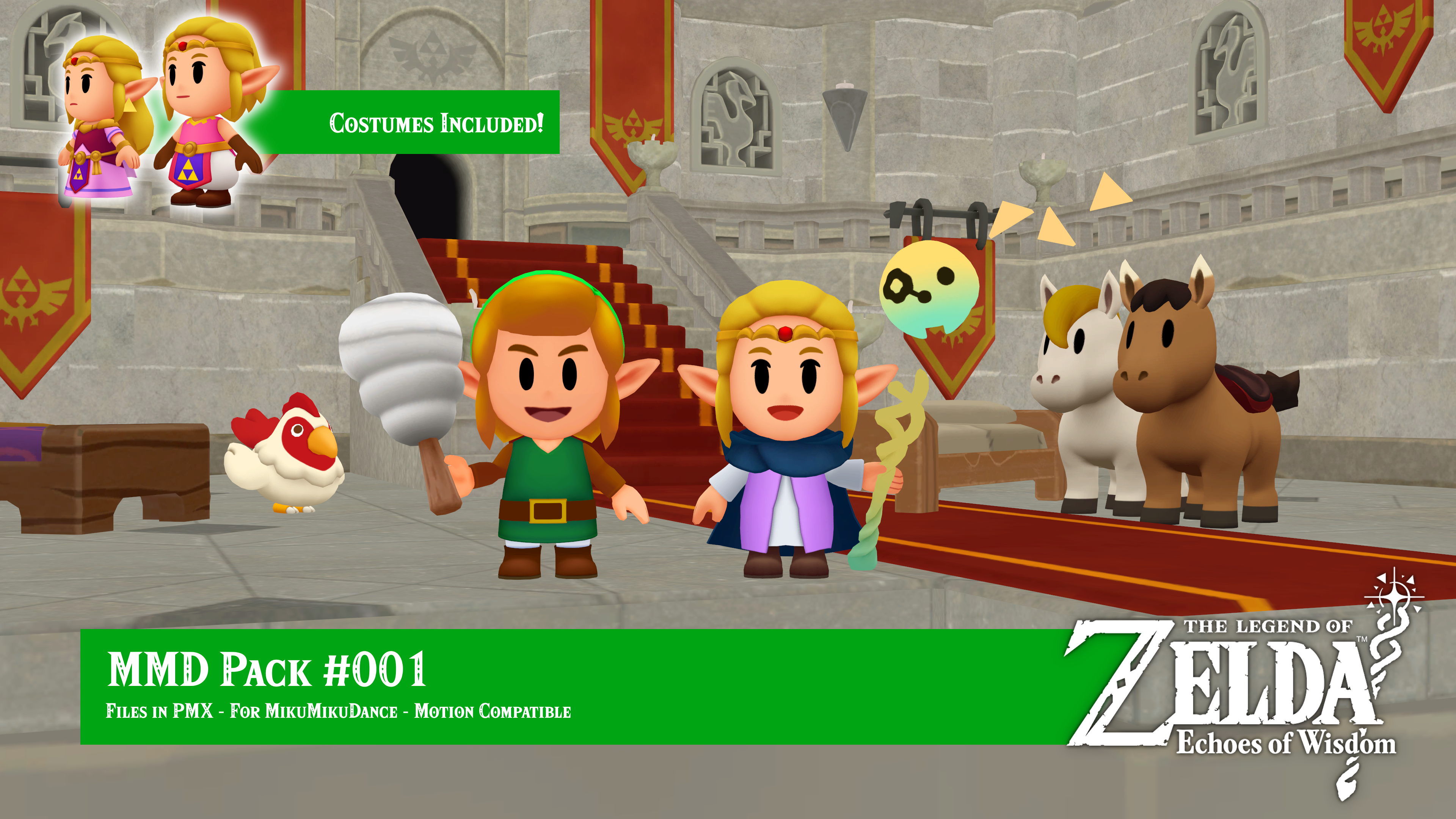 Legend of Zelda Echoes of Wisdom MMD Pack 01 - DL by Pikapika-2000 on ...