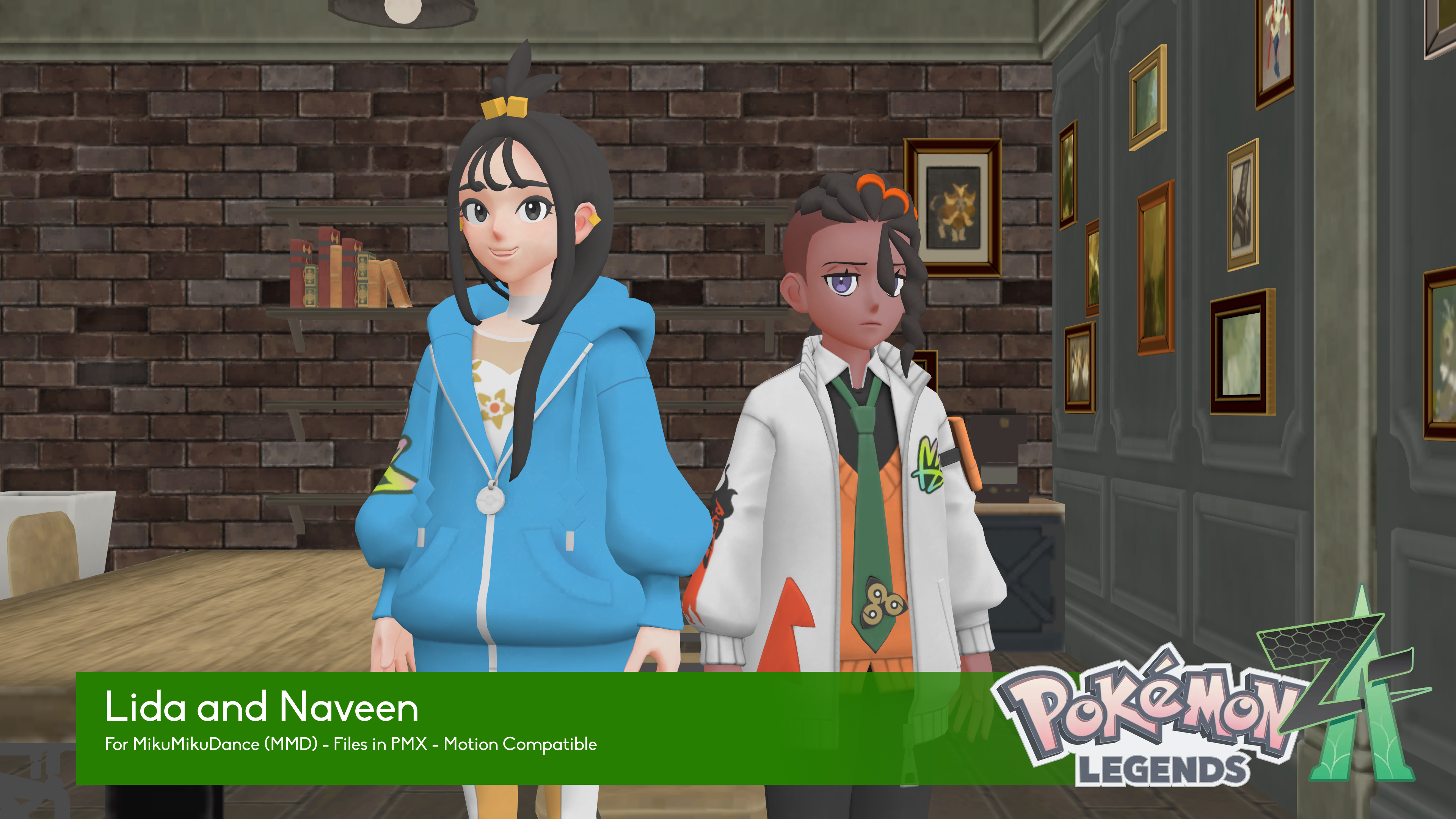 MMD - Pokemon Legends Z-A - Lida and Naveen by Pikapika-2000 on DeviantArt