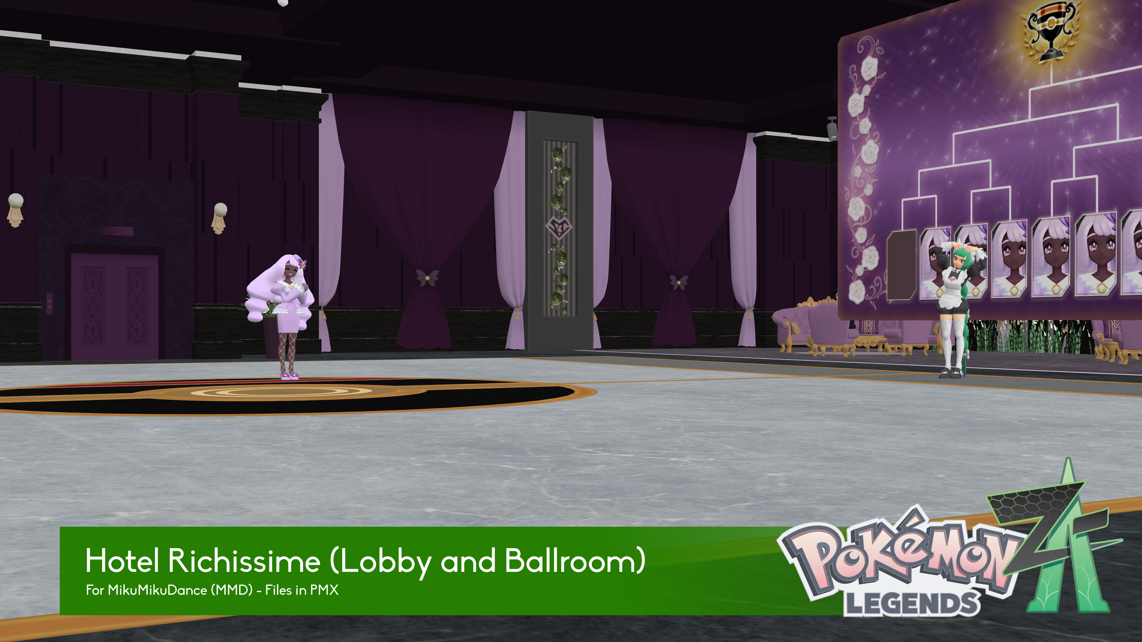 MMD - Pokemon Legends Z-A - Hotel Richissime by Pikapika-2000 on DeviantArt
