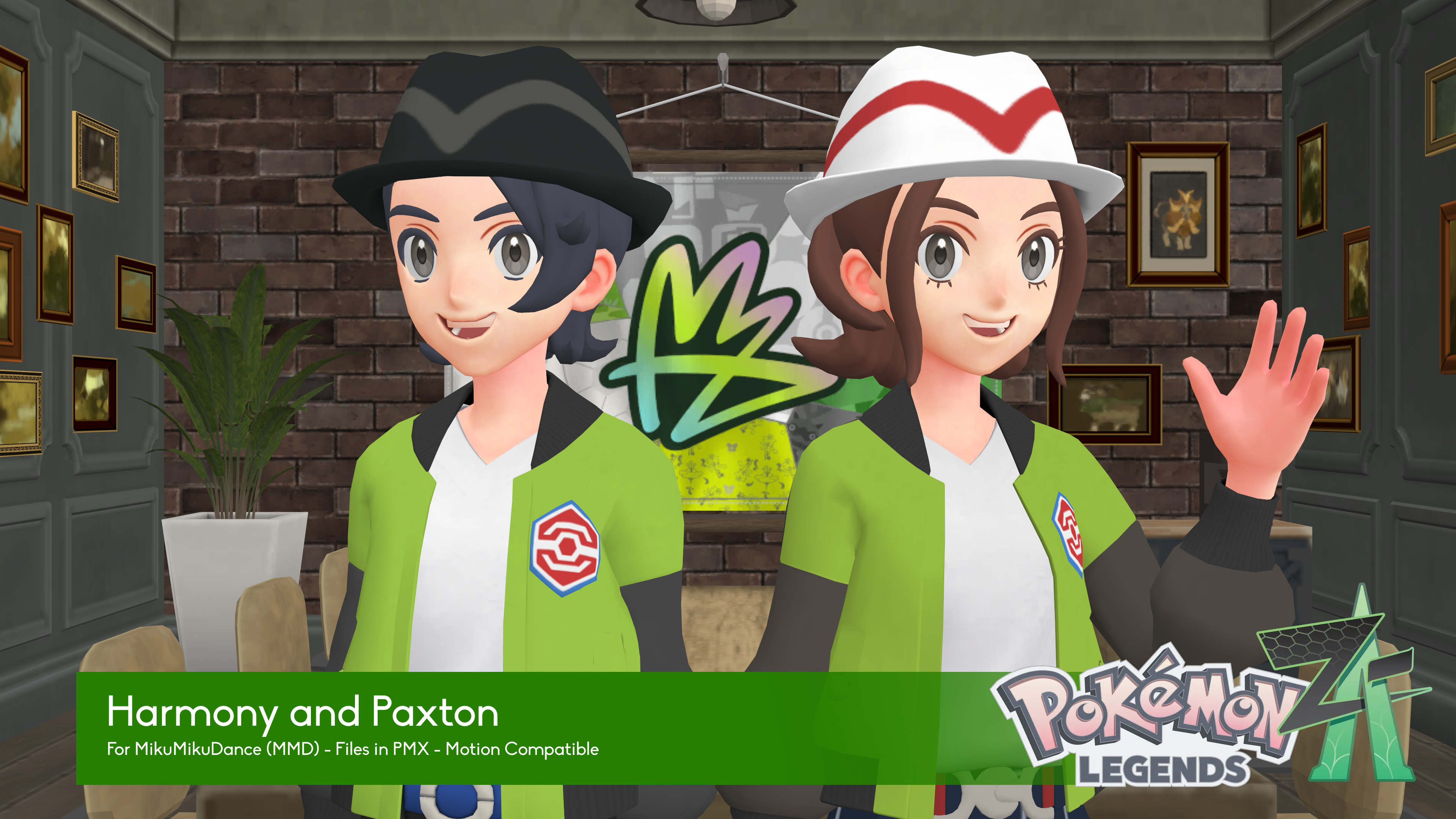 MMD - Pokemon Legends Z-A - Harmony and Paxton by Pikapika-2000 on ...