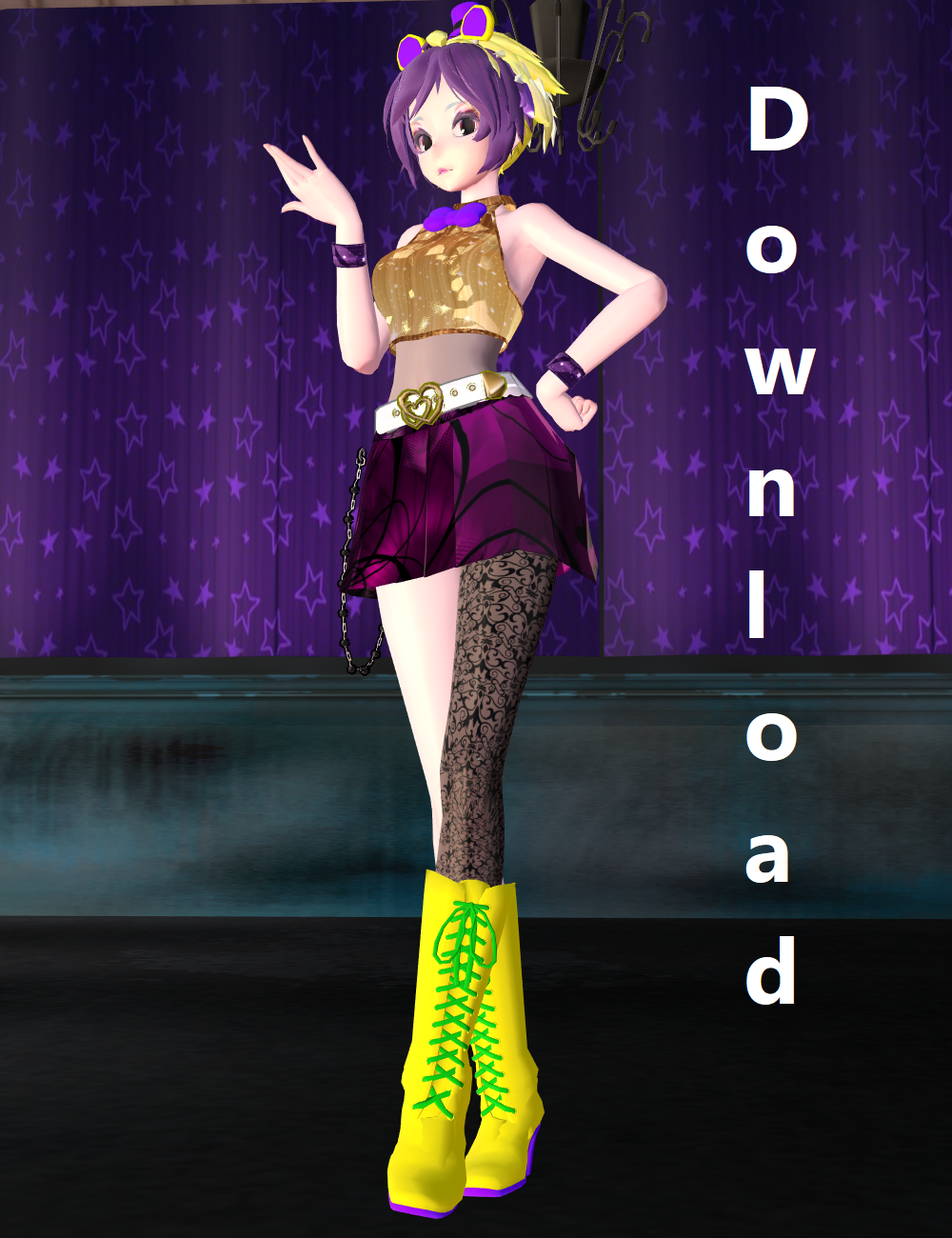 [MMD FNAF Model DL] Fredbear v2 by obscuredsavepoint on DeviantArt