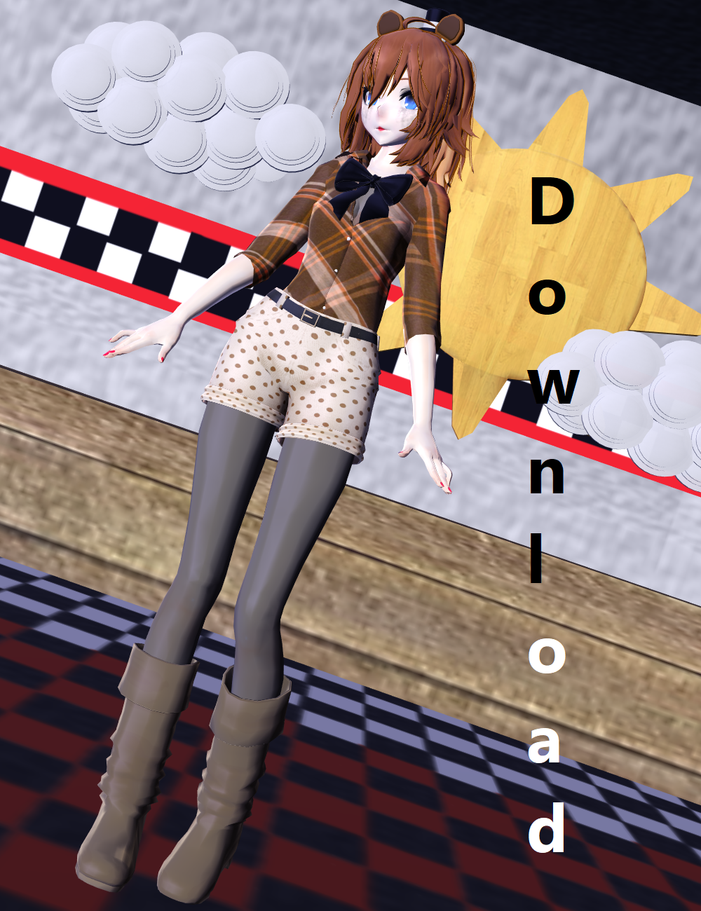 [MMD FNAF Model DL] Freddy by obscuredsavepoint on DeviantArt