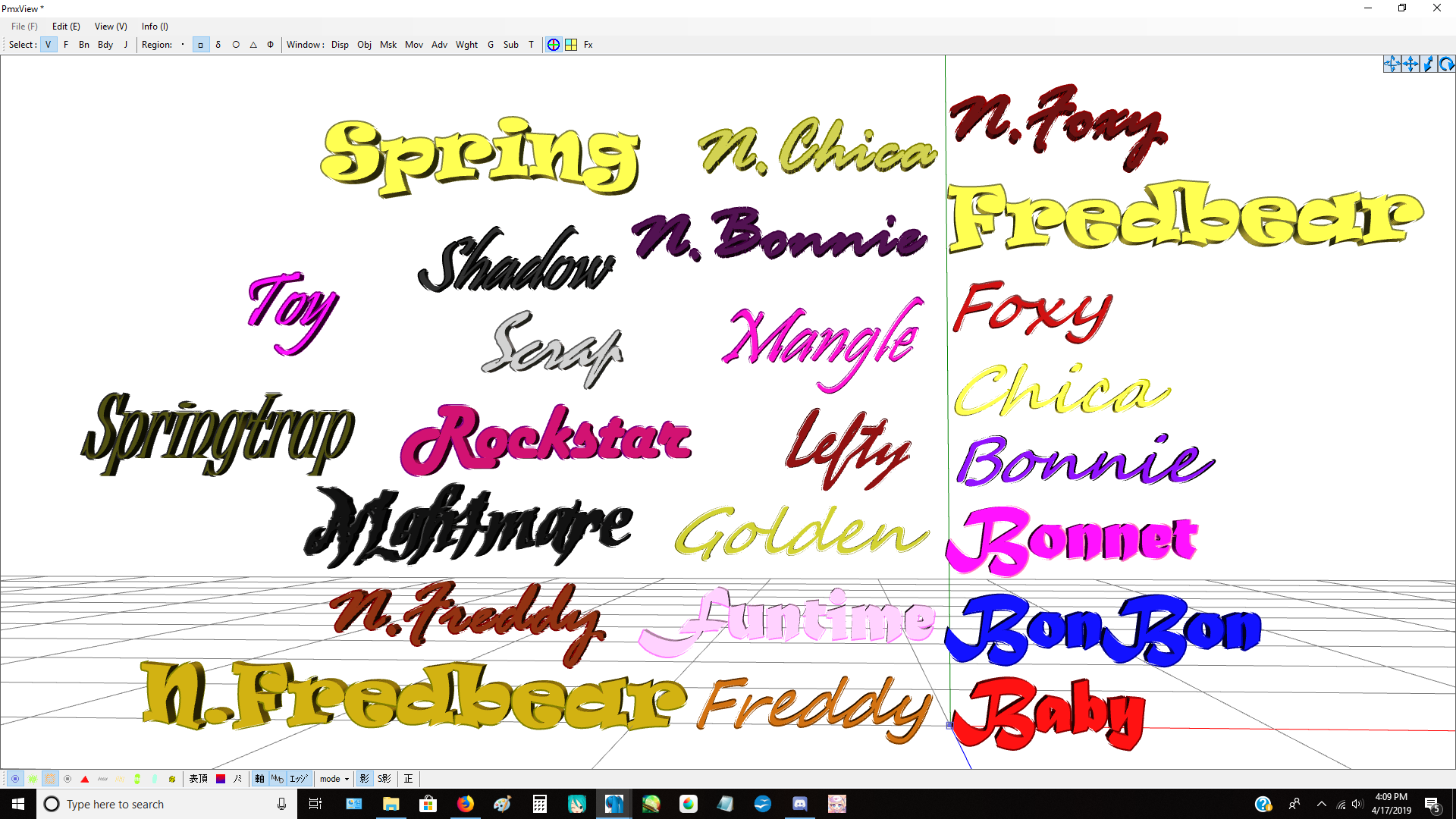 [MMD] FNAF names [DL] ~10 Points~ by obscuredsavepoint on DeviantArt