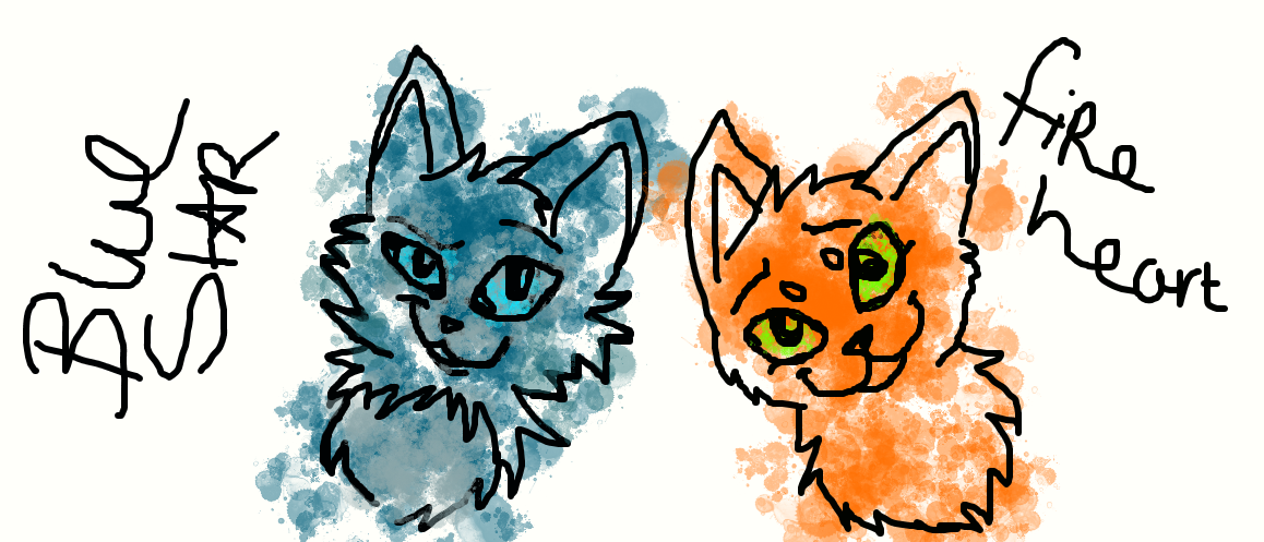 bluestar and oakheart by Daisylewis on DeviantArt