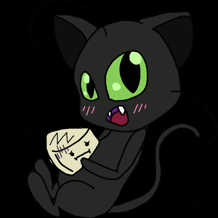 .:Miraculous Ladybug:. Plagg with Camembert Cheese by AmyCruzz on ...