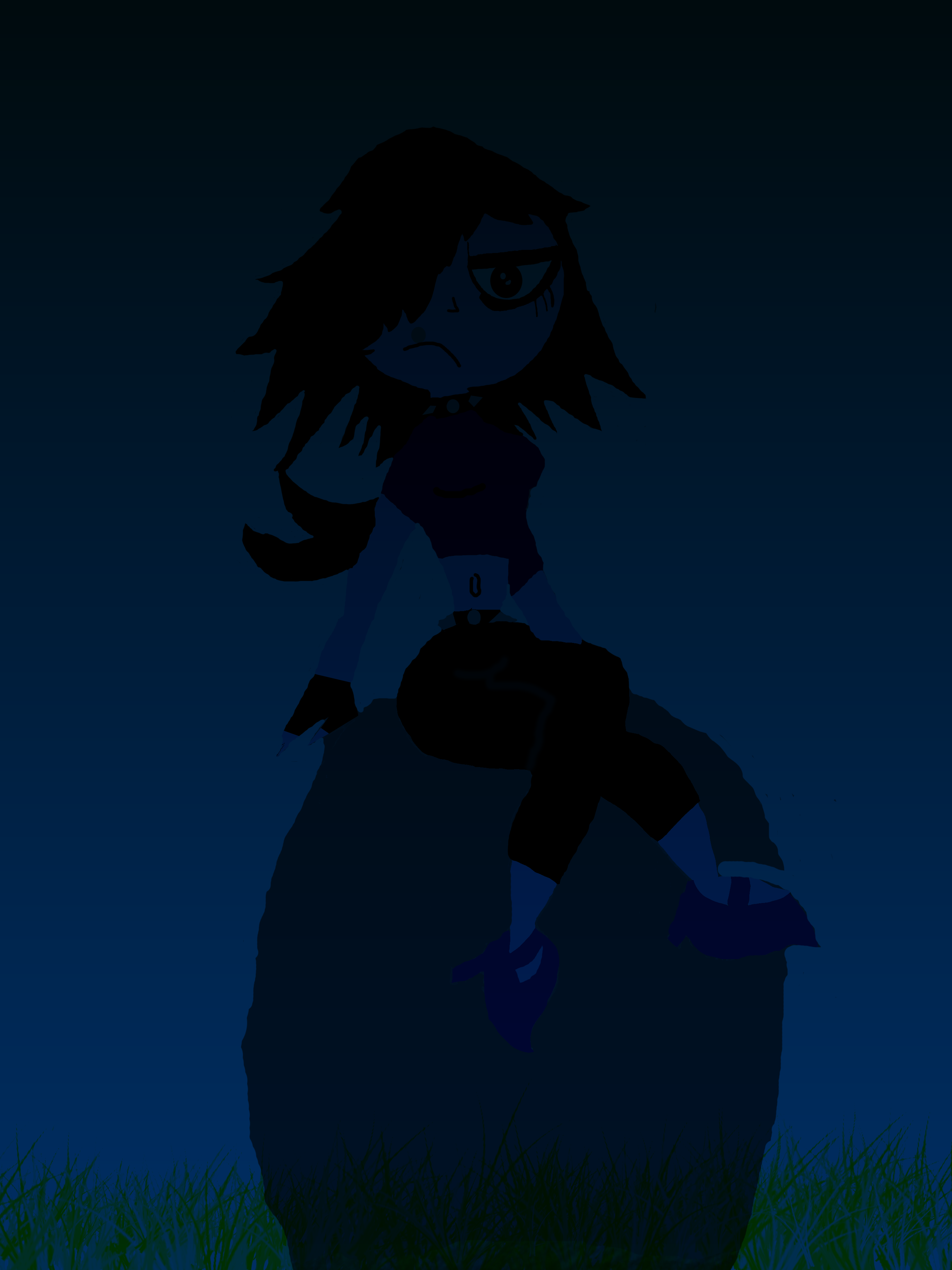 Goth Girl on Tombstone by SwordSparks on DeviantArt