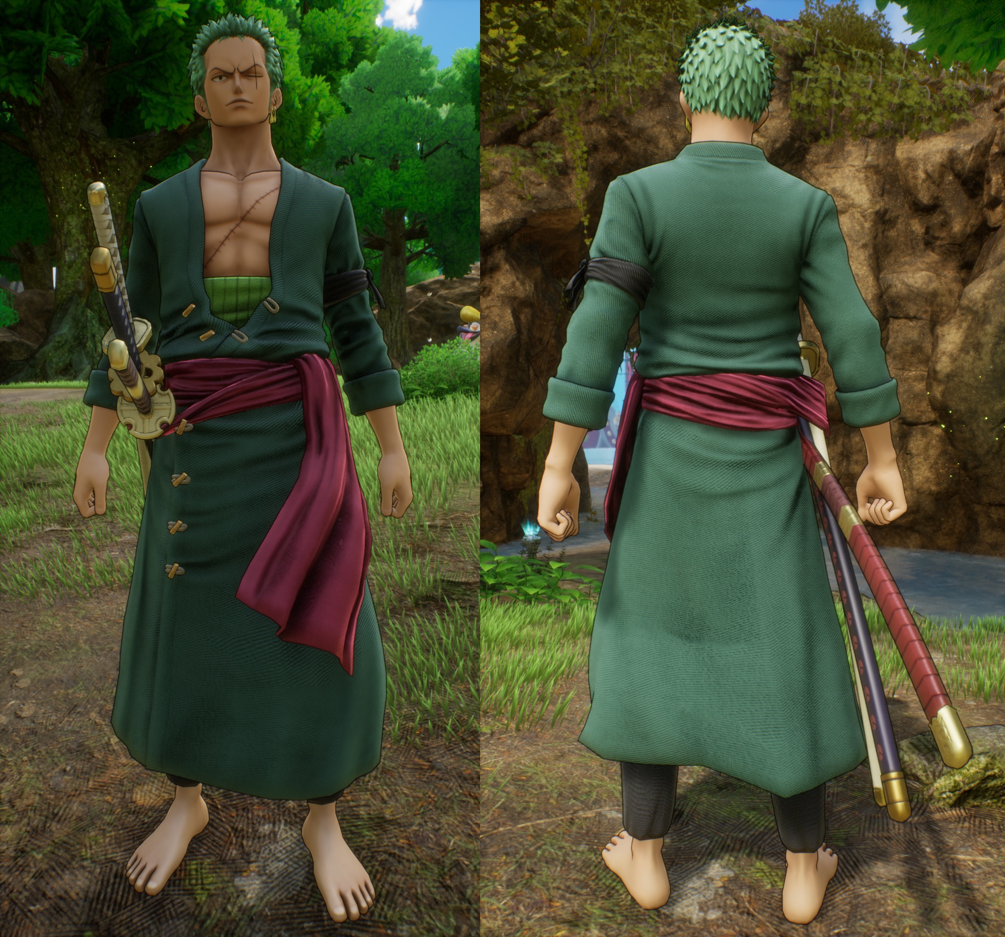 OPO Mod - Zoro Barefooted by SegadorMods on DeviantArt