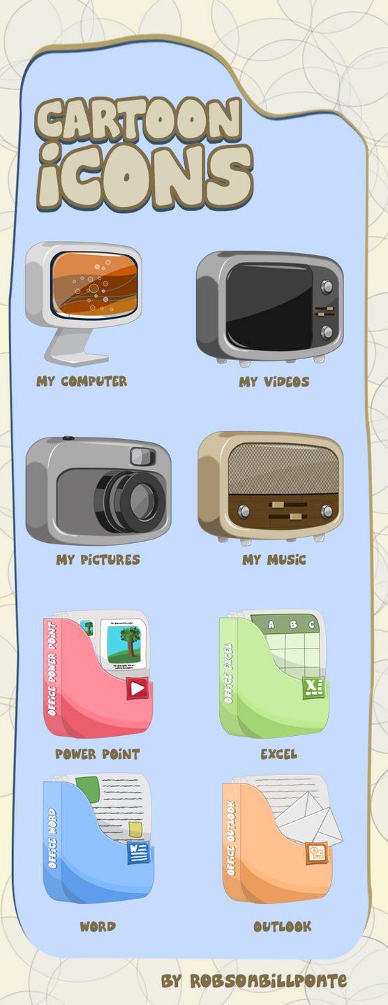 Cartoon Icons by Robsonbillponte666 on DeviantArt