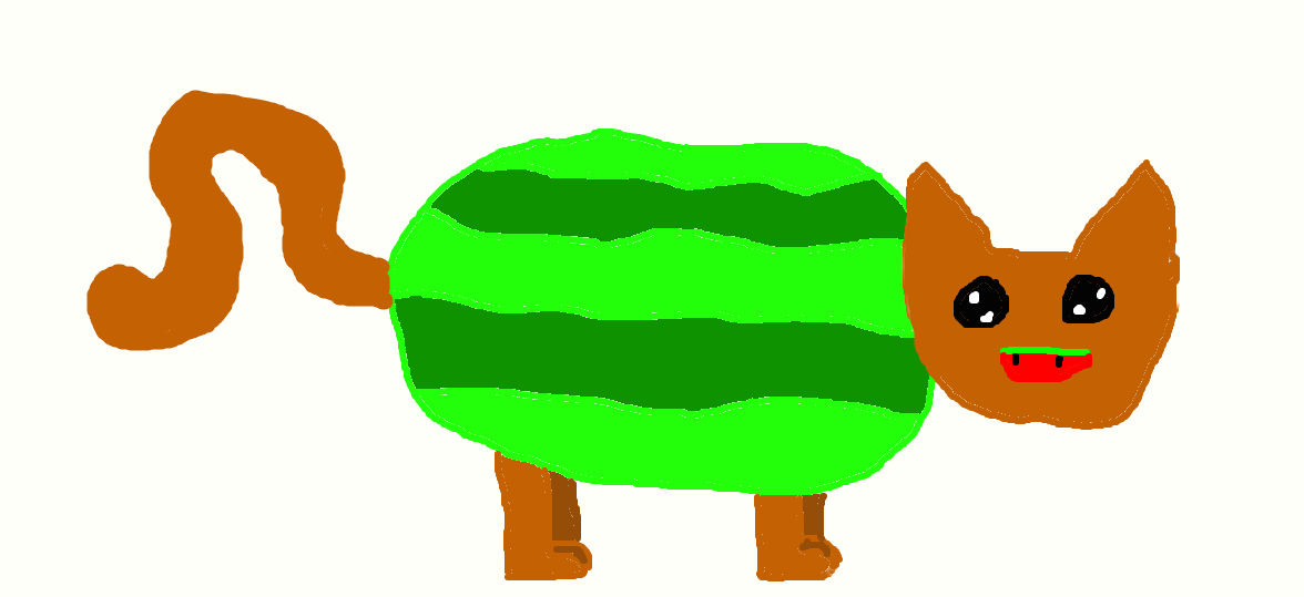 SUPER MELON KITTY by gruffenblue on DeviantArt