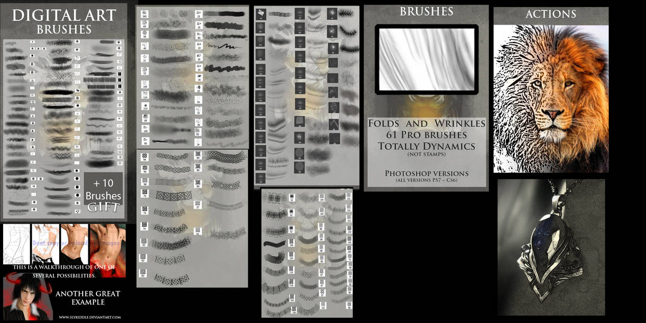 Brushes and Action pack by slyourself on DeviantArt