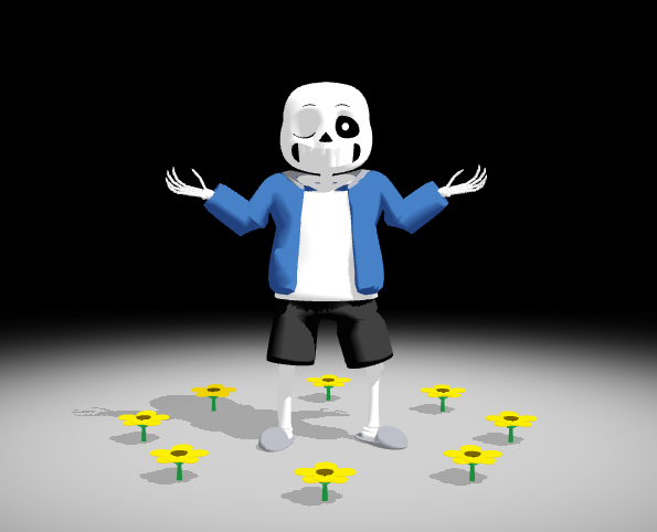 Sans Pose Dl by Aleu20 on DeviantArt