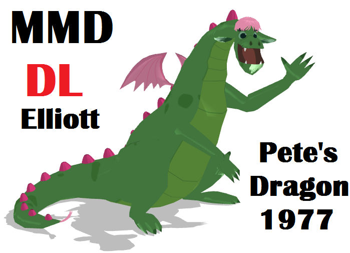 MMD Dl 1977 Pete's Dragon, Elliott!!! by Aleu20 on DeviantArt