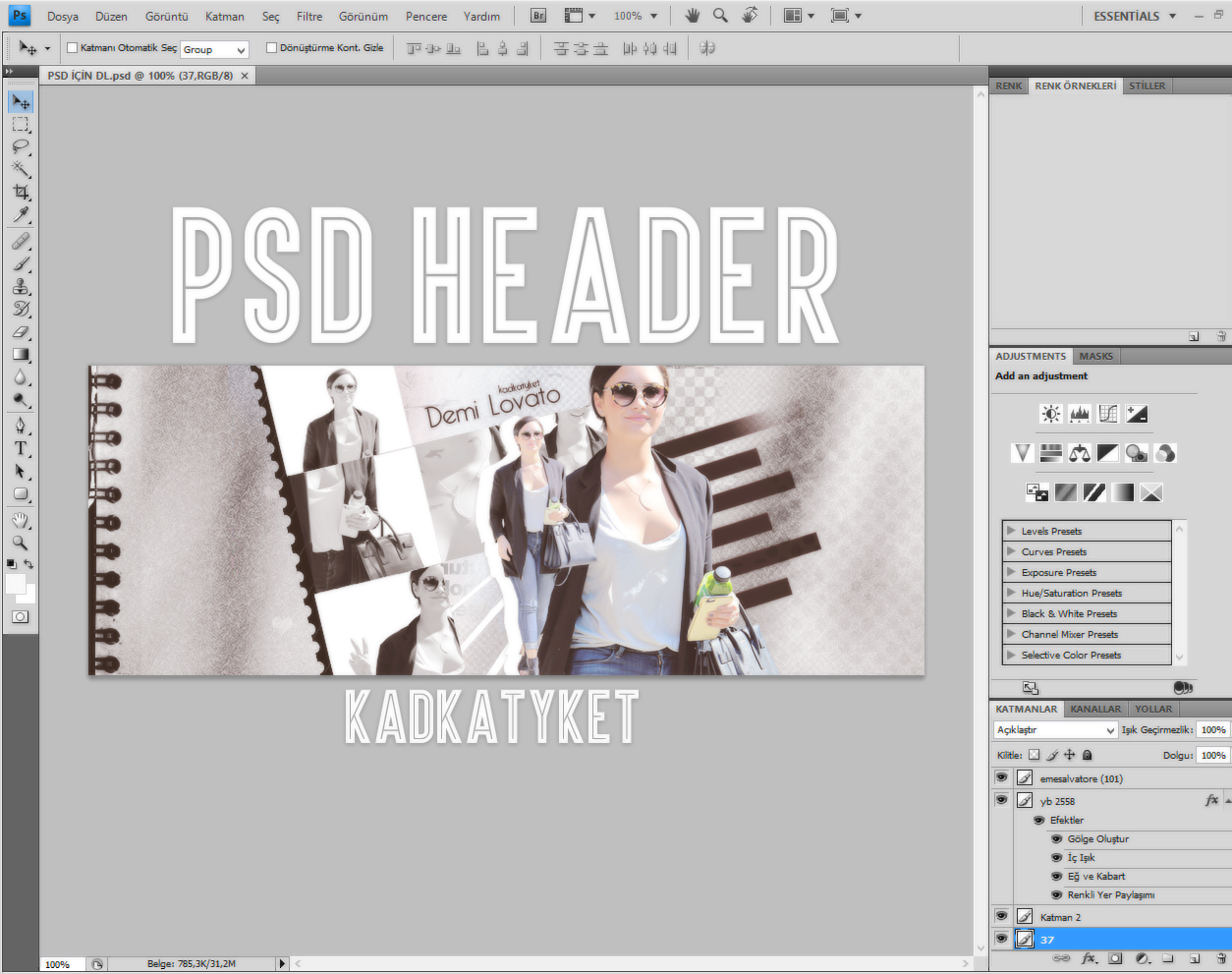 Demi Lovato Psd Header by kadkatyket on DeviantArt