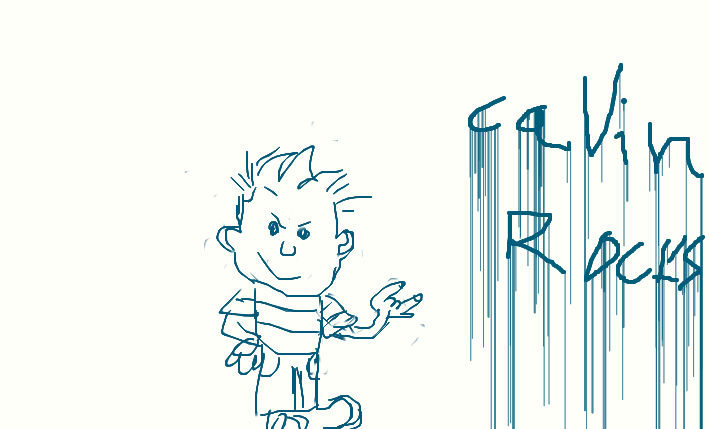 Calvin is chilling out by SuperBrega on DeviantArt