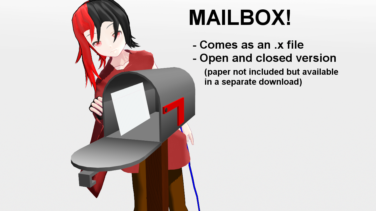 Mailbox for MMD [+Download] by triangleboxstudio on DeviantArt