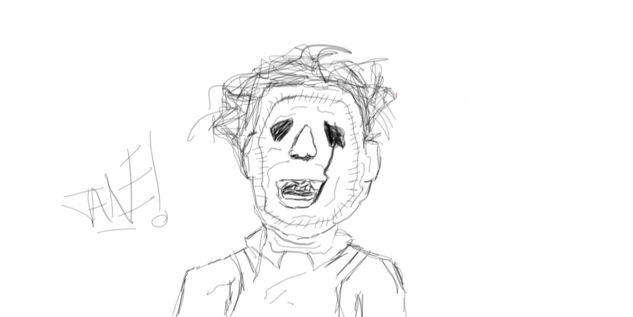 Leatherface Sketch by NewMeNewKill on DeviantArt