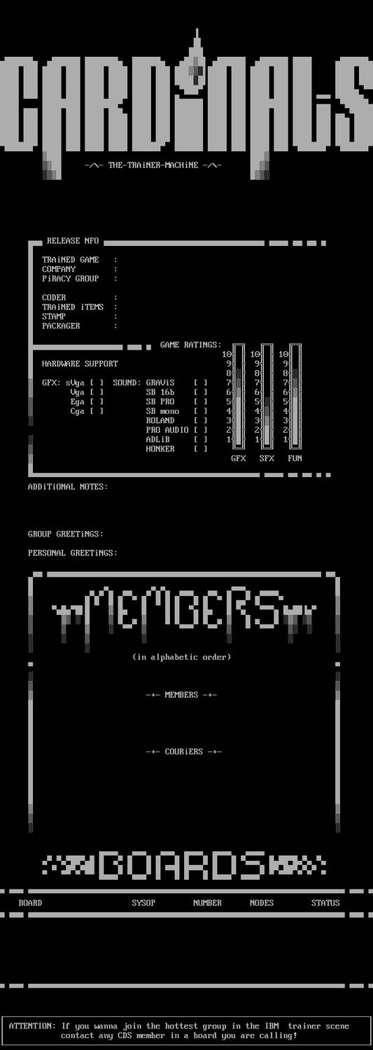 Cardinal NFO File ASCII by roy-sac on DeviantArt
