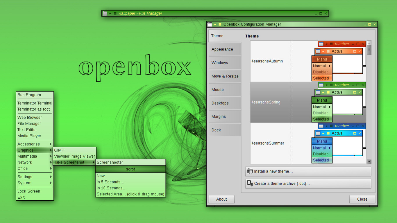Openbox Theme 4seasons Spring by capn-damo on DeviantArt