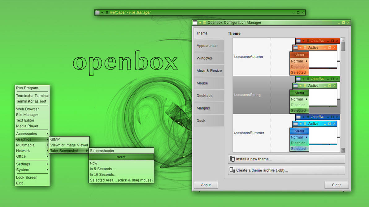 Openbox Theme 4seasons Spring by capn-damo on DeviantArt