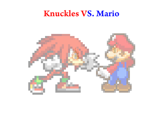 Knuckles Vs. Mario by kirbyky on DeviantArt