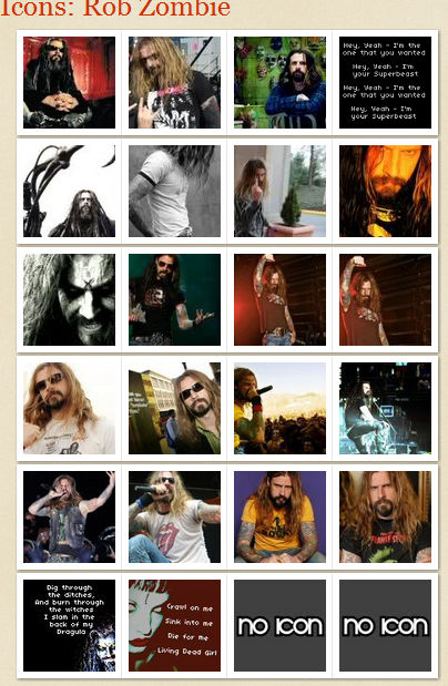 Rob Zombie Icon Pack by CourtLynnDear on DeviantArt