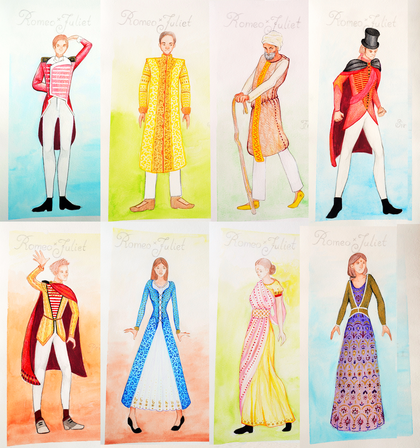 All Eight Costumes by Izzybelles on DeviantArt