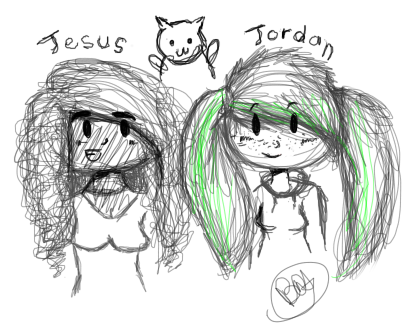 Jordan and jesus by prettysweetcolors on DeviantArt